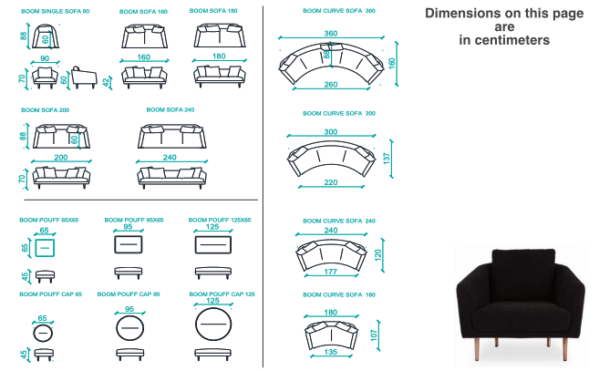 Curved Sofa Dimensions | Baci Living Room