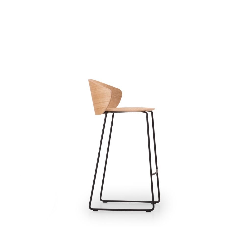 monk barstool with backrest - NUANS