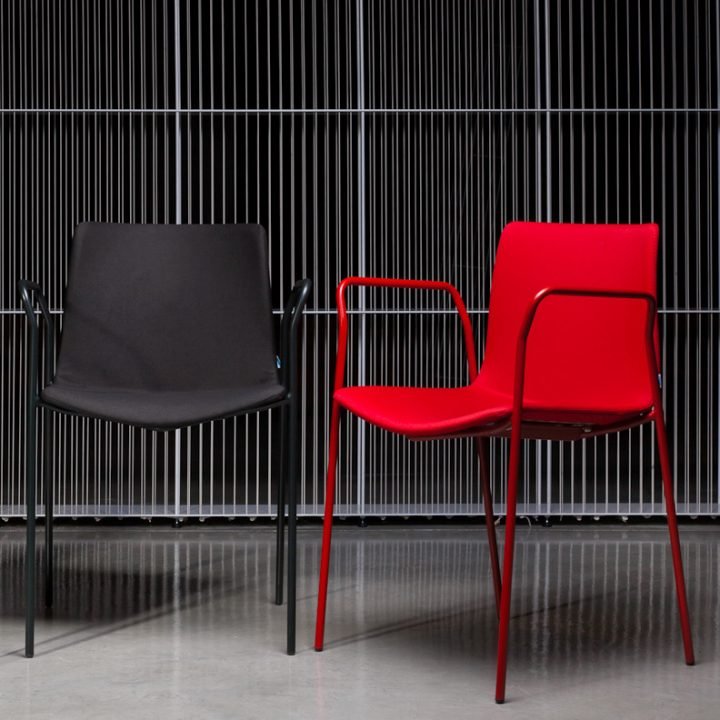 rest chair 4 leg metal w/arm - NUANS