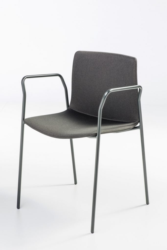 rest chair 4 leg metal w/arm - NUANS
