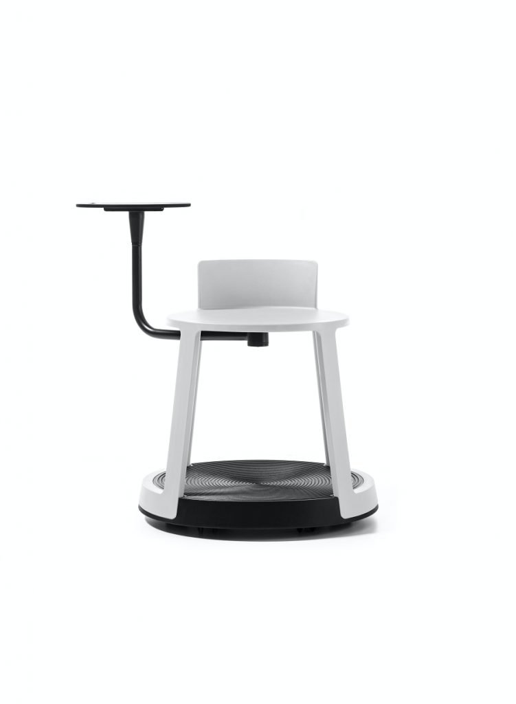 revo low stool on castor base - NUANS