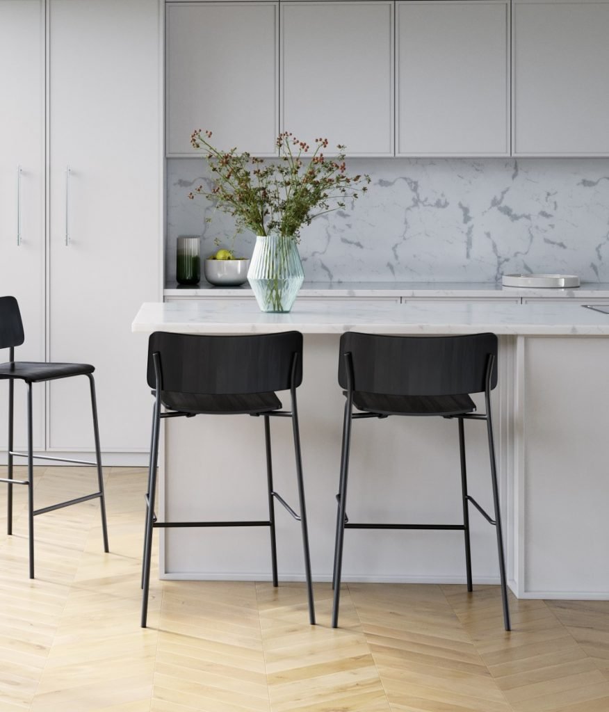 mia counter stool steel frame - NUANS