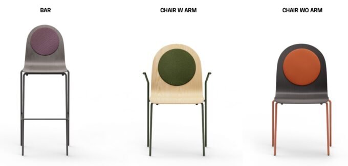 dot chair w/arm - NUANS