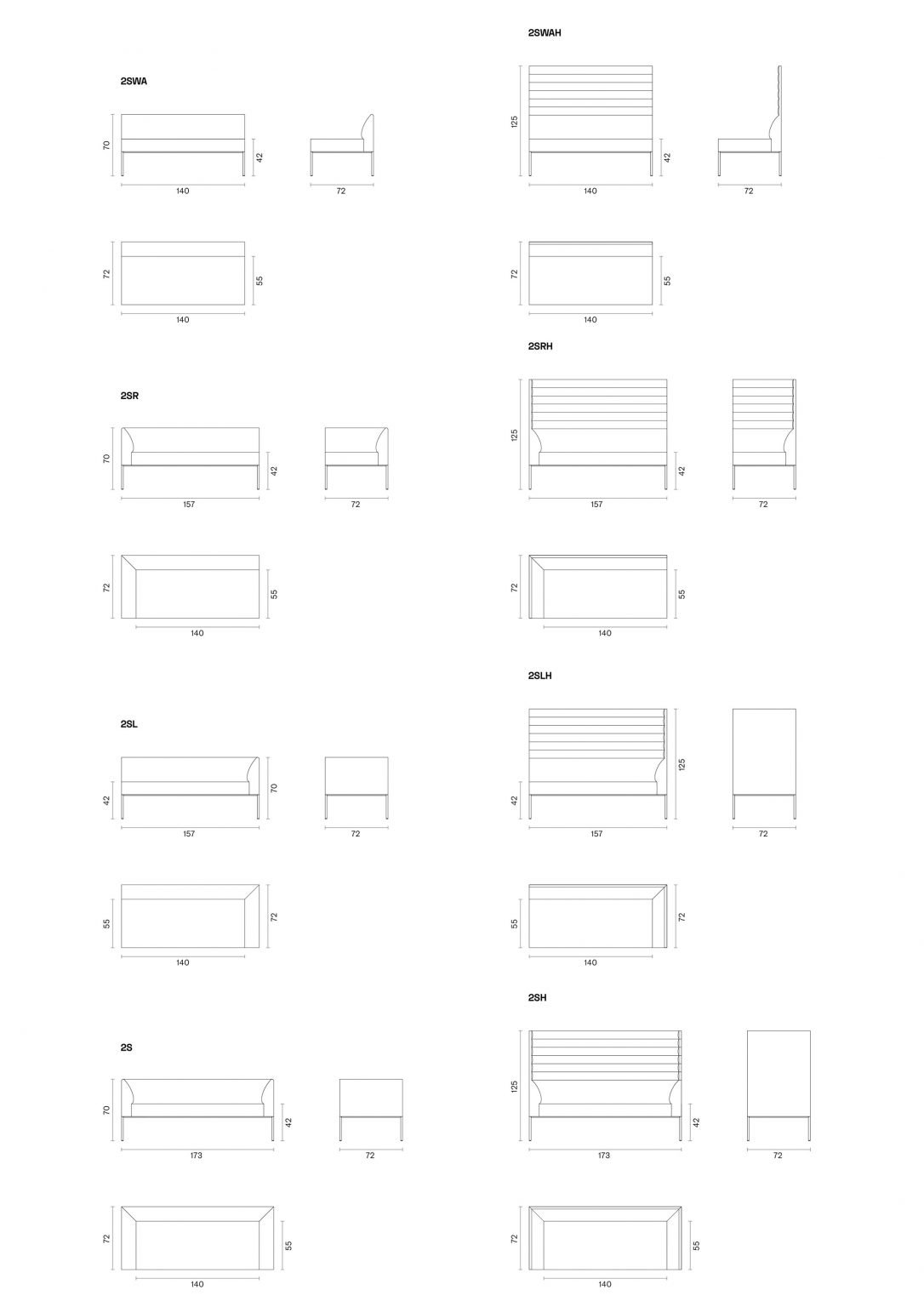 noda modular sofa - NUANS