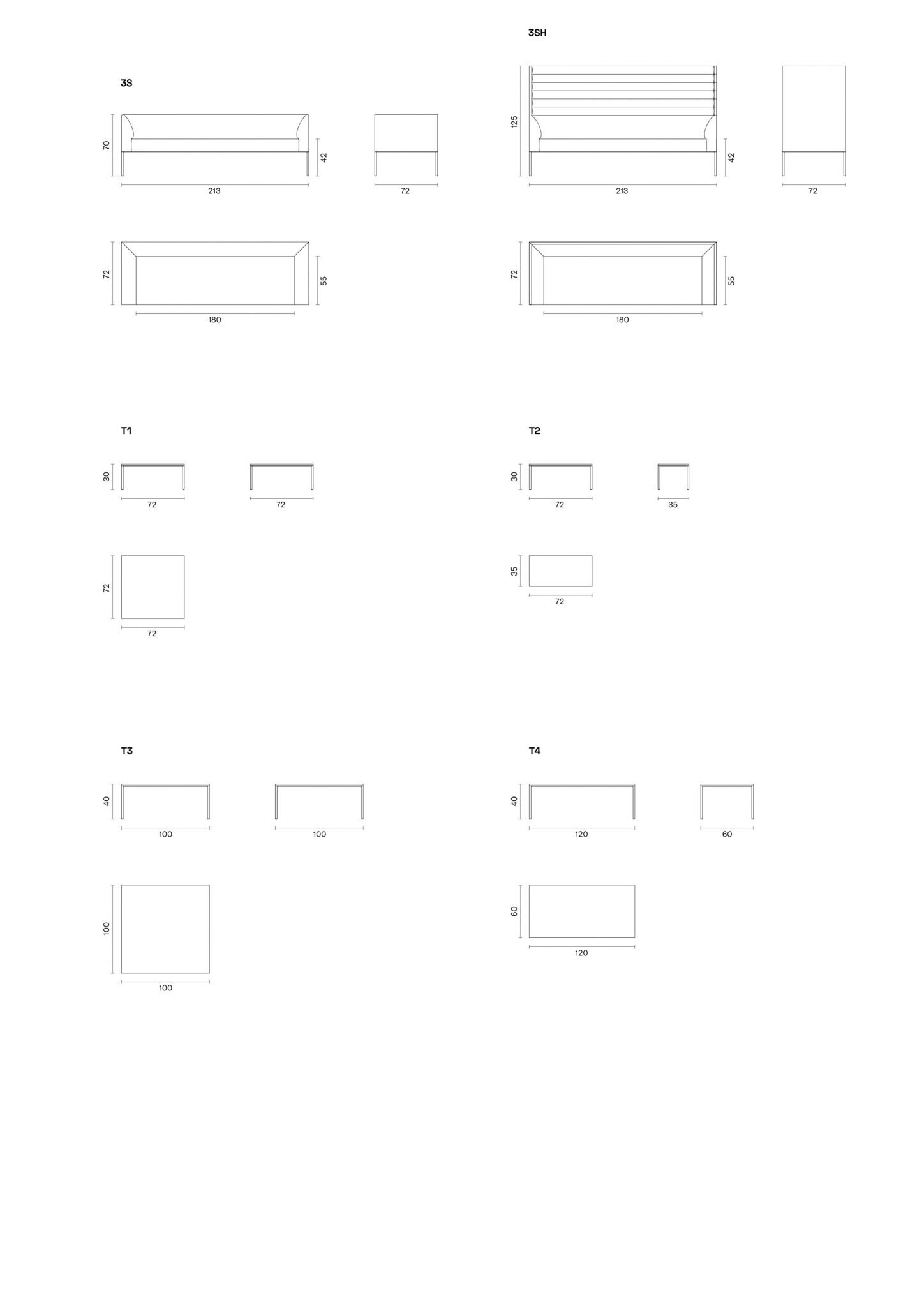 noda modular sofa - NUANS