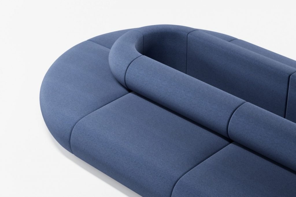 moon center banquette and circle sofa - NUANS