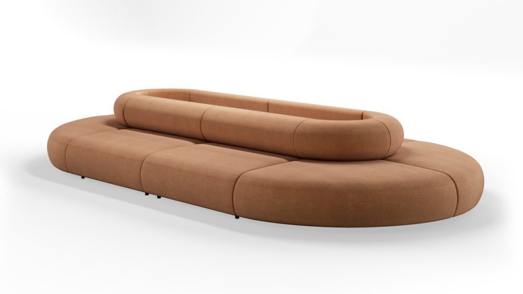 moon center banquette and circle sofa - NUANS
