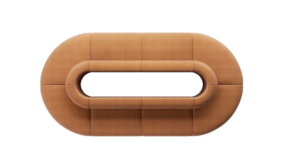 moon center banquette and circle sofa - NUANS