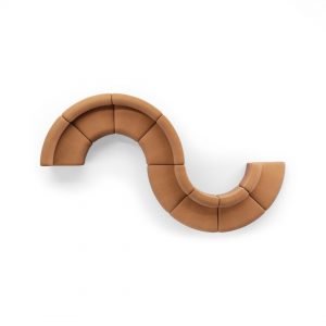 moon curved modular sectional - NUANS